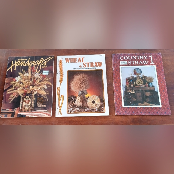 mutual press | Other | Vintage Wheat Straw Craft Books | Poshmark